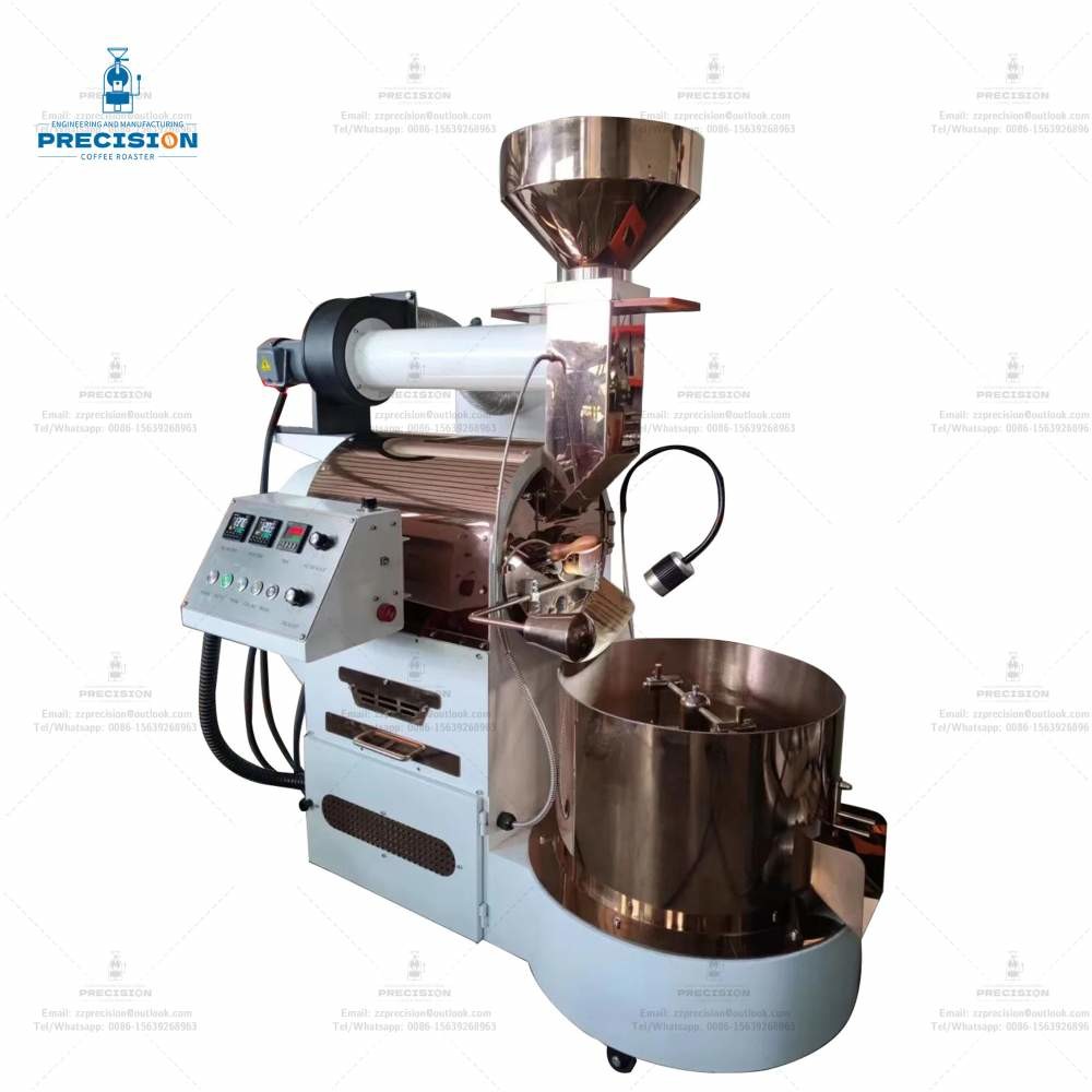 CE 5kg Hot Air Coffee Roasting Machine With Stainless Steel Drum